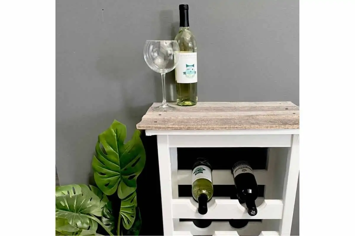 Garage Sale Wine Rack Makeover - Restore Decor & More