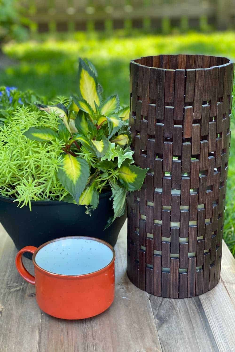 DIY Outdoor Candle Holder - Super Easy - Restore Decor & More