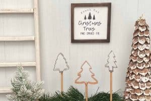 Easy Christmas Tree Cookie Cutter Craft - Restore Decor & More
