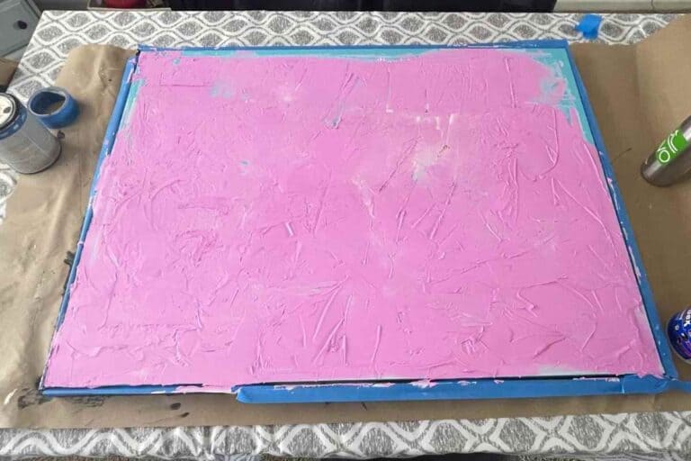 Easy Way To Make Textured Canvas Art (With Spackle) - Restore Decor & More