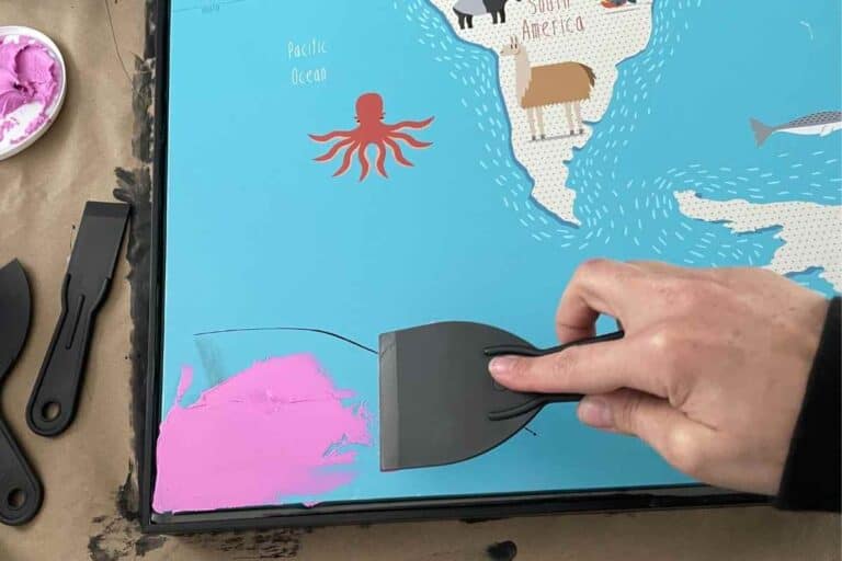 Easy Way To Make Textured Canvas Art (With Spackle) - Restore Decor & More