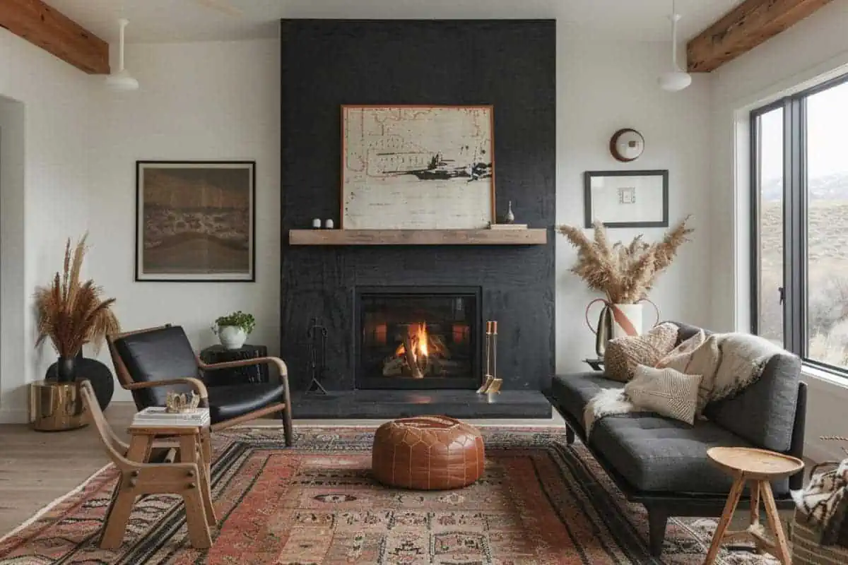 30 Jaw-Dropping Black and Rust Living Rooms to Inspire You! - Restore Decor & More