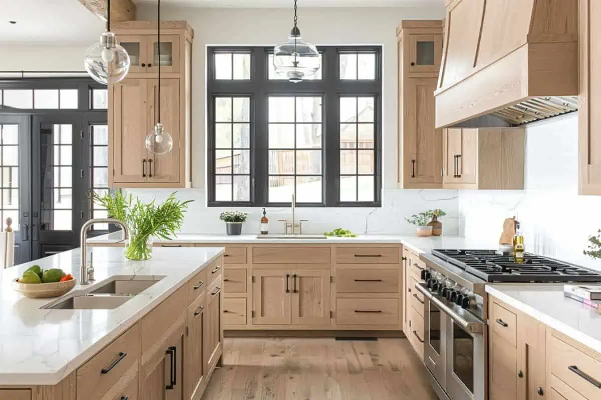 20 Dreamy White Kitchens With White Oak Cabinets That Will Make You ...