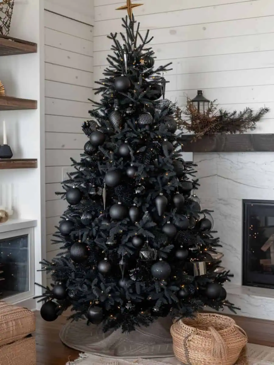 10 Beautiful Black Christmas Tree Decoration Ideas - Restore Decor & More