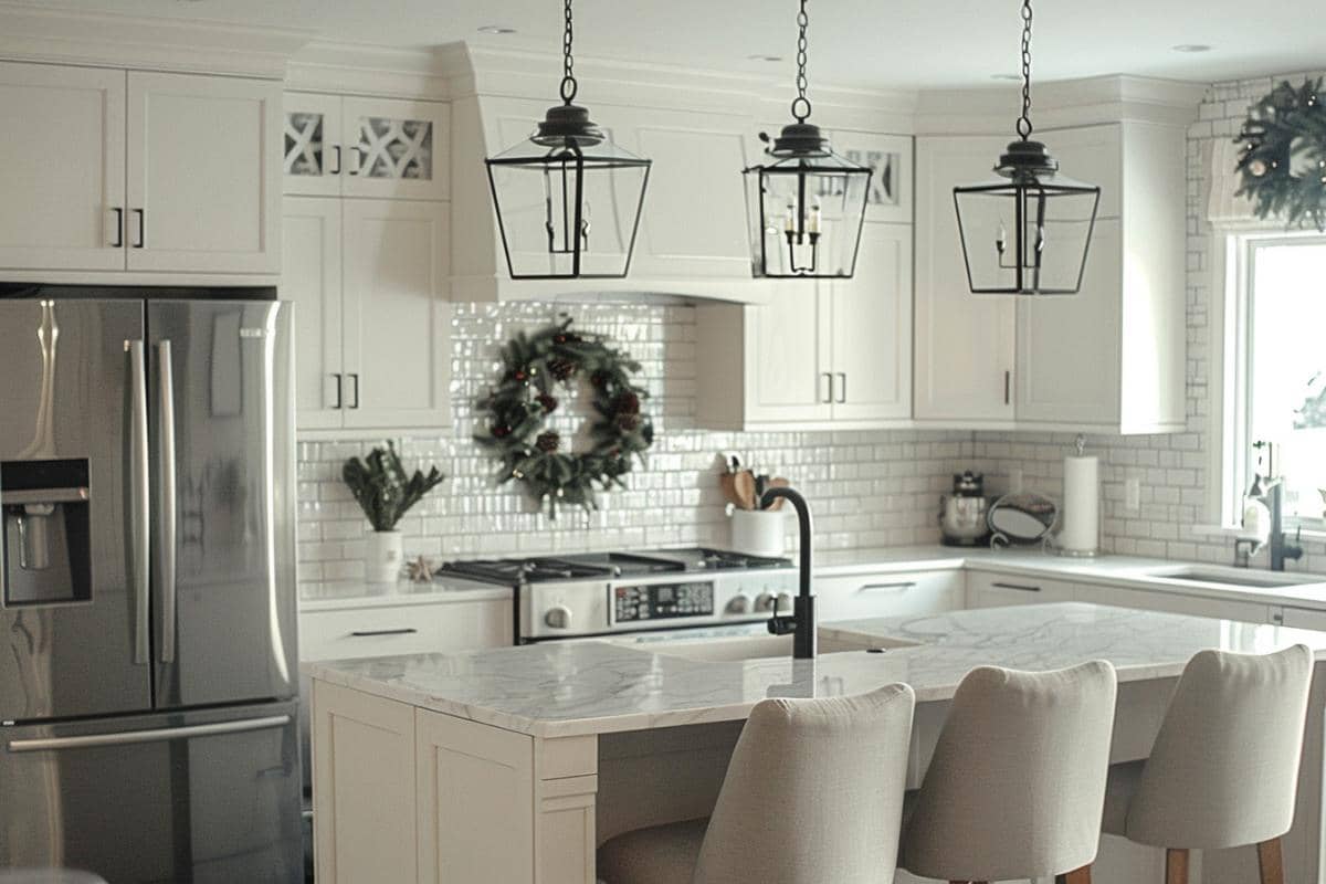 21 Stunning Farmhouse Christmas Kitchens to Inspire You! - Restore ...