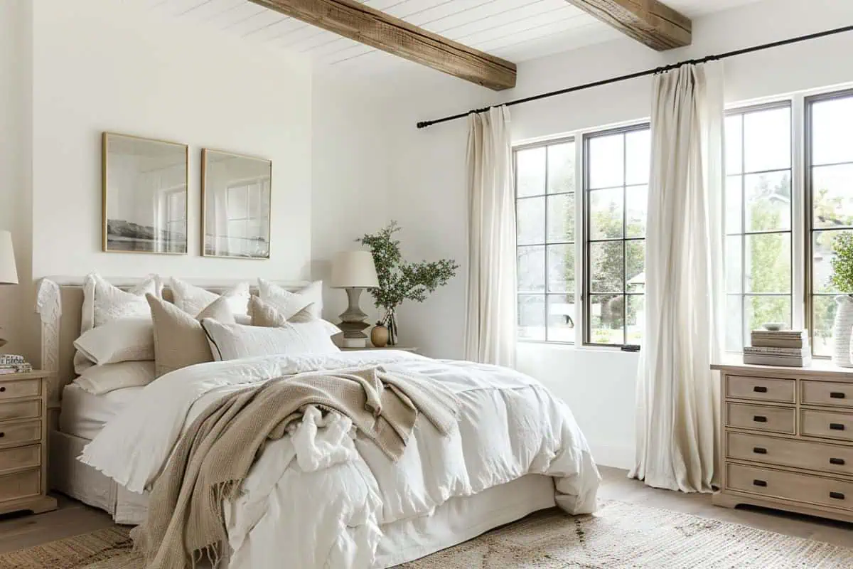 50+ Inspiring Modern Farmhouse Bedroom Ideas You'll Love! - Restore ...