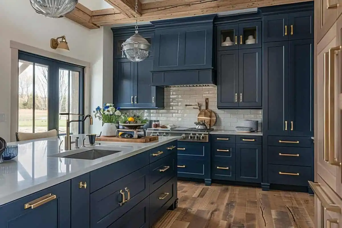 50 Navy Blue Kitchen Cabinets That Are a Must See! - Restore Decor & More