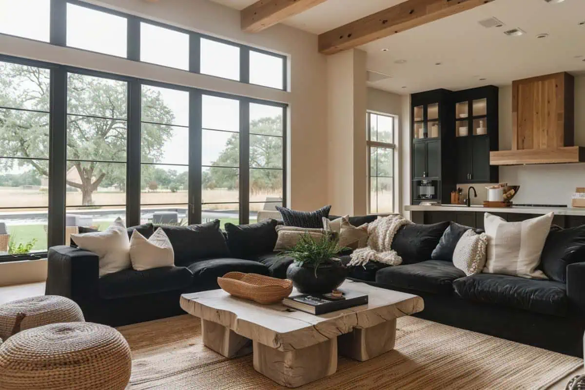 30+ Stunning Black Couch Living Rooms You Need to See - Restore Decor ...