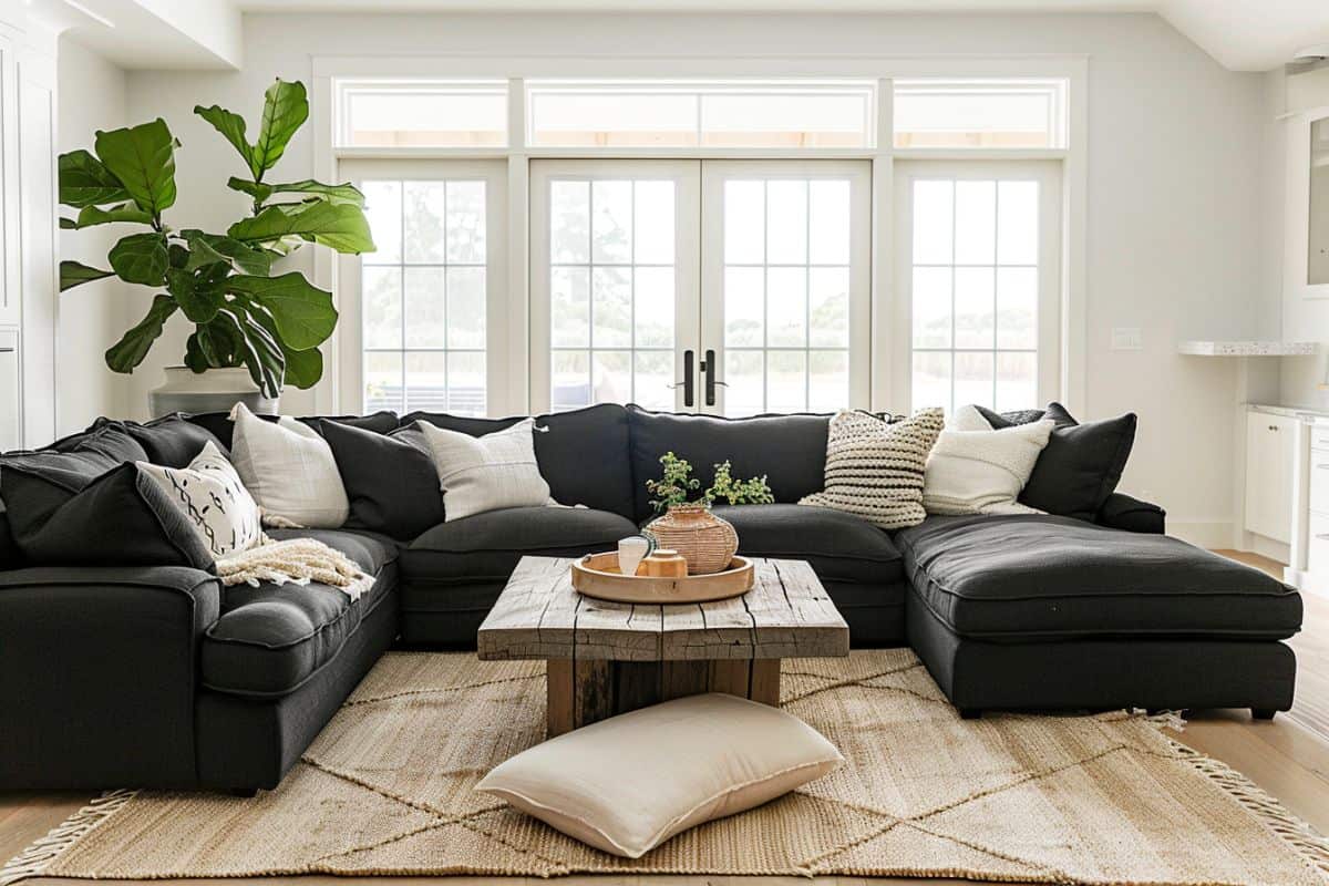 30+ Stunning Black Couch Living Rooms You Need to See - Restore Decor ...