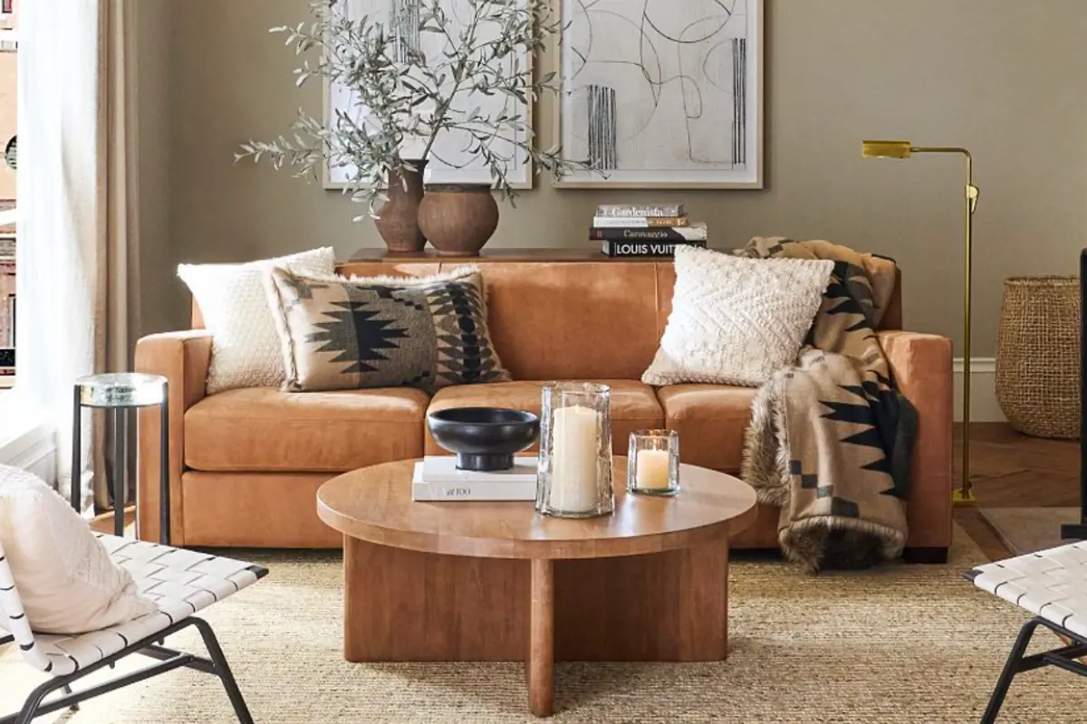 40 Cognac Leather Couch Ideas That Will Transform Your Living Room ...