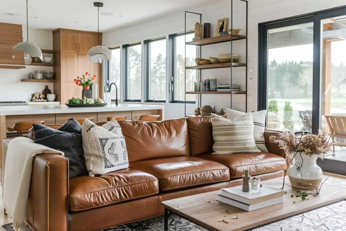 40 Cognac Leather Couch Ideas That Will Transform Your Living Room ...