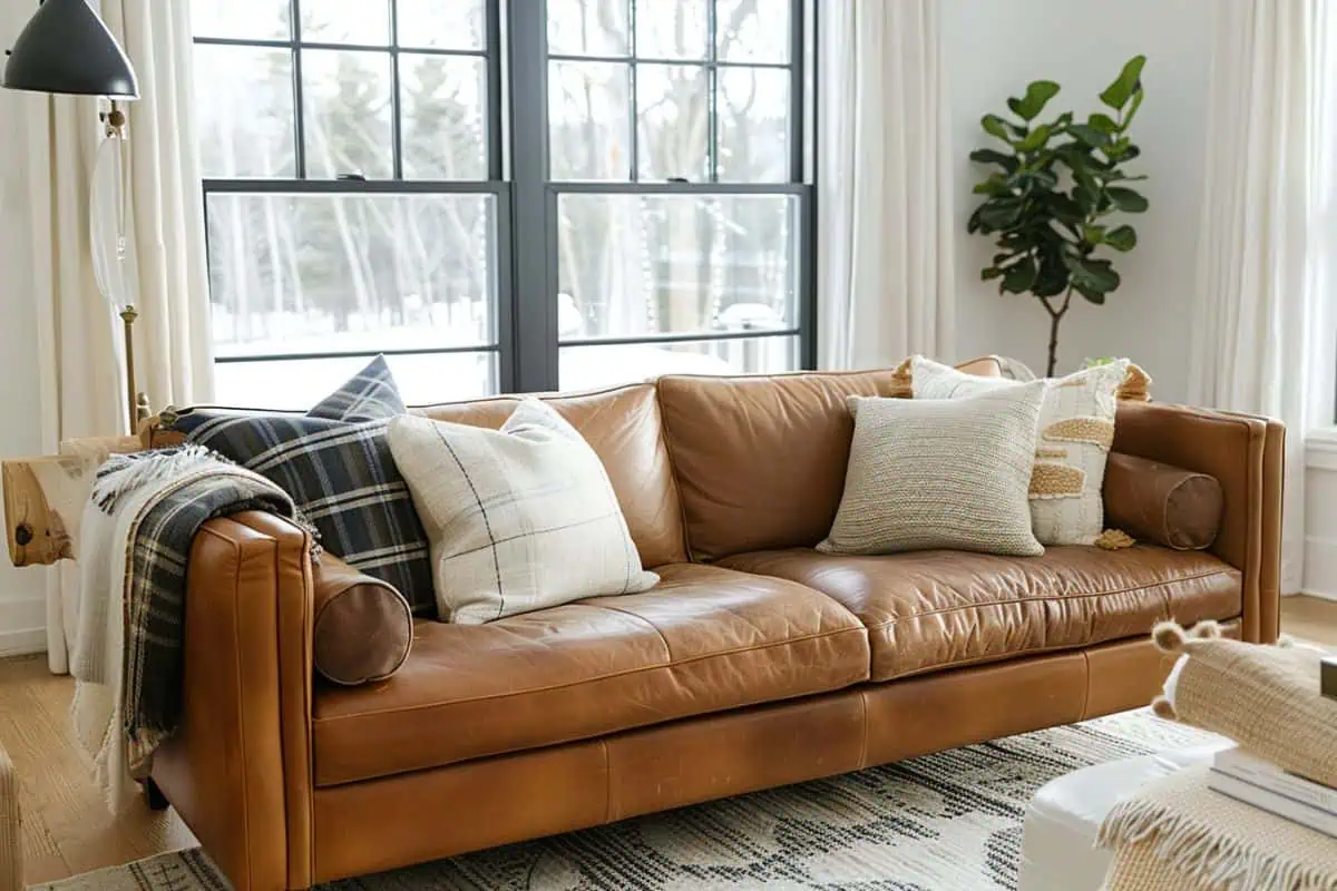40 Cognac Leather Couch Ideas That Will Transform Your Living Room ...