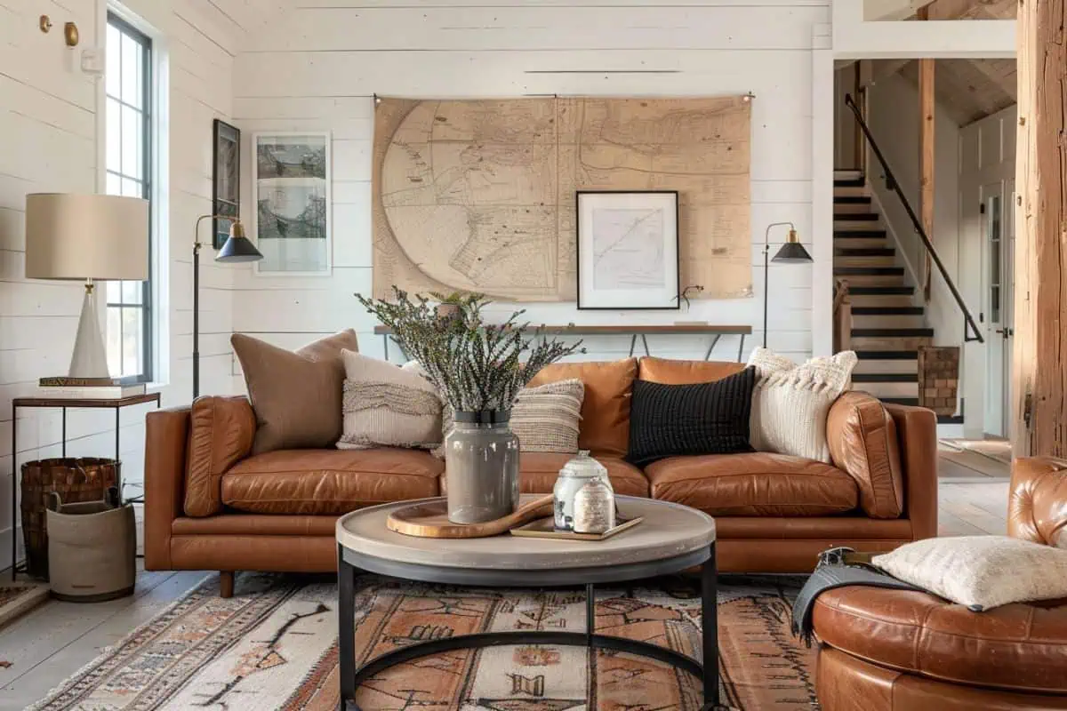 40 Cognac Leather Couch Ideas That Will Transform Your Living Room ...