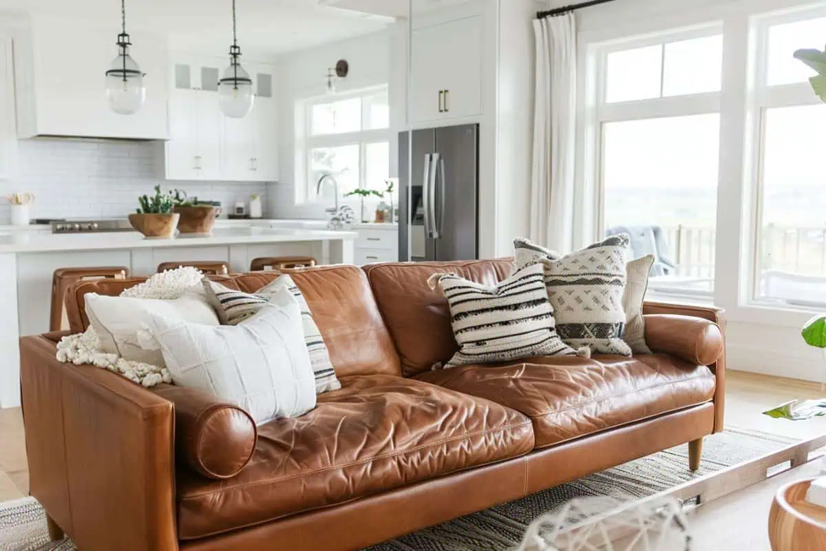 40 Cognac Leather Couch Ideas That Will Transform Your Living Room ...