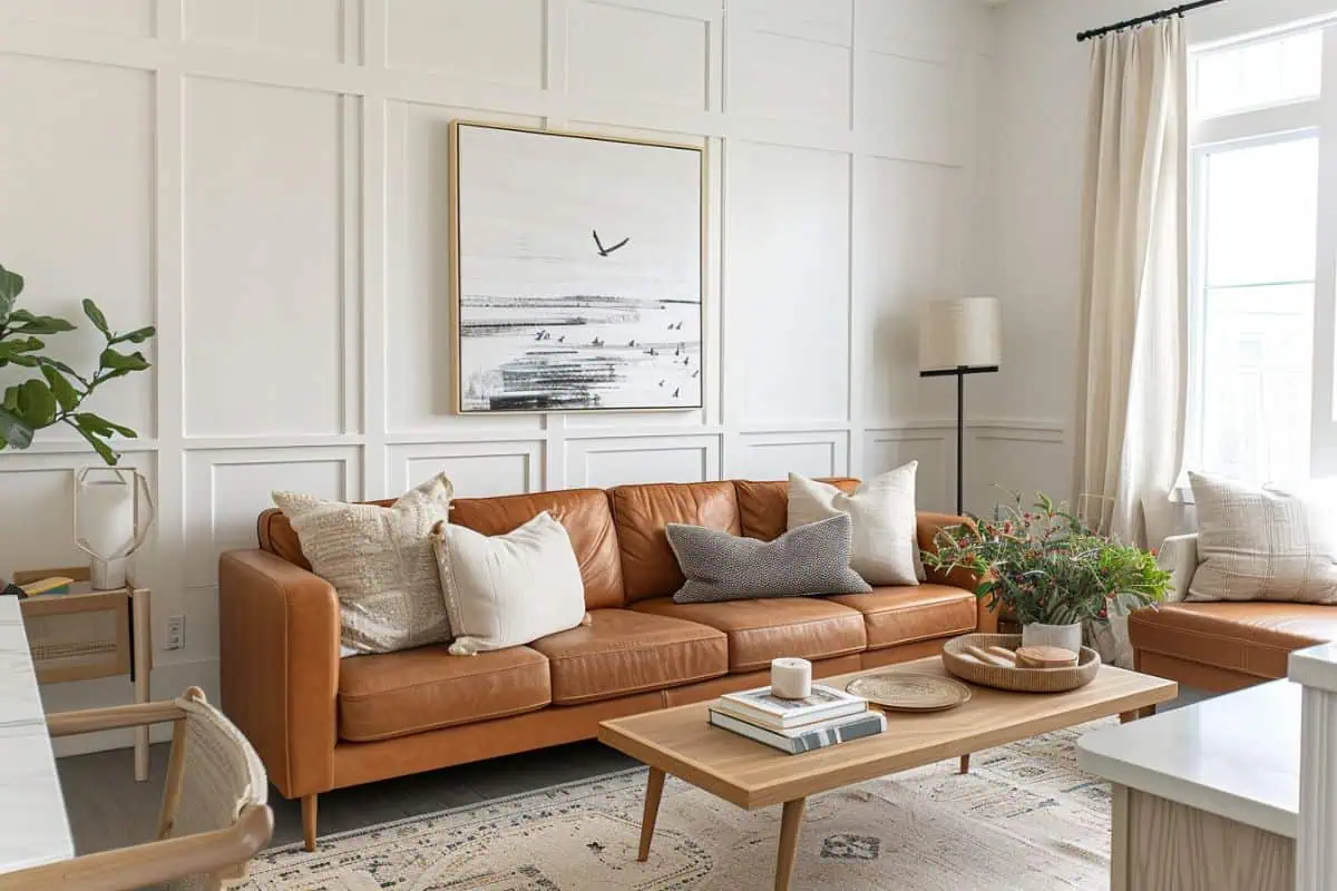 40 Cognac Leather Couch Ideas That Will Transform Your Living Room ...