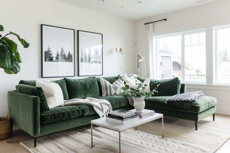 35 Stunning Living Rooms with Green Couches - Restore Decor & More