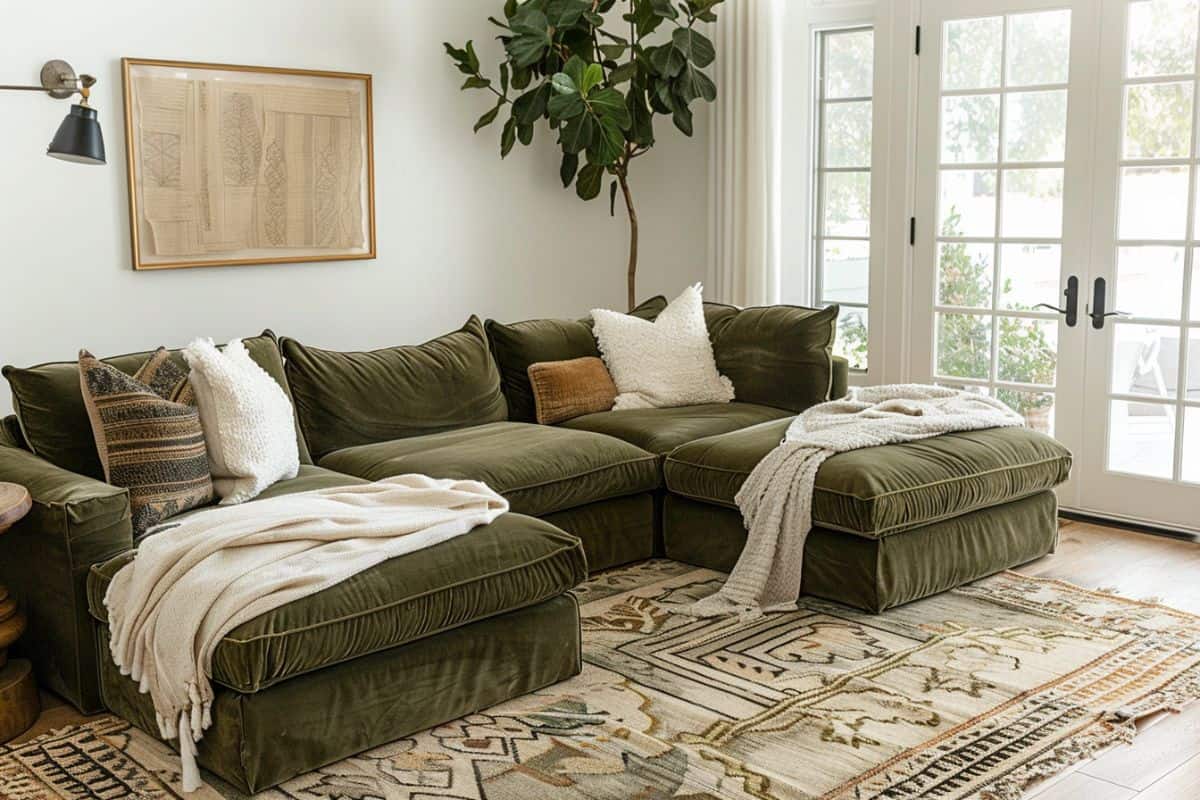 35 Stunning Living Rooms with Green Couches - Restore Decor & More