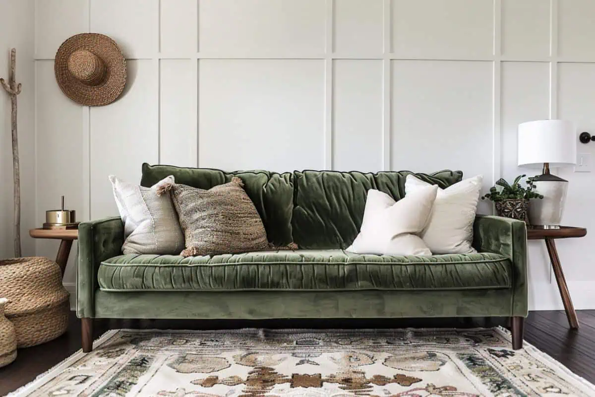 35 Stunning Living Rooms with Green Couches - Restore Decor & More