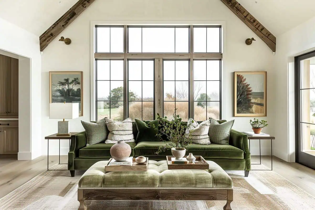 35 Stunning Living Rooms with Green Couches - Restore Decor & More