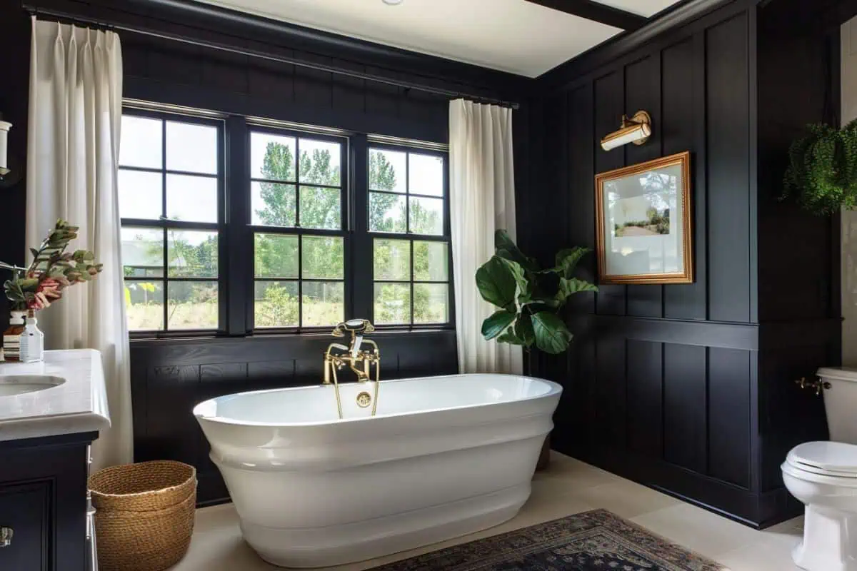 50+ Stunning Black Bathrooms You’ll Want to Copy - Restore Decor & More
