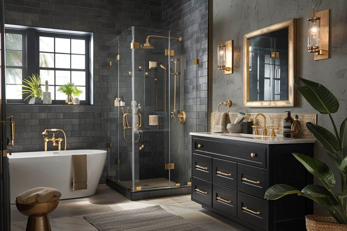 50+ Stunning Black Bathrooms You’ll Want to Copy - Restore Decor & More