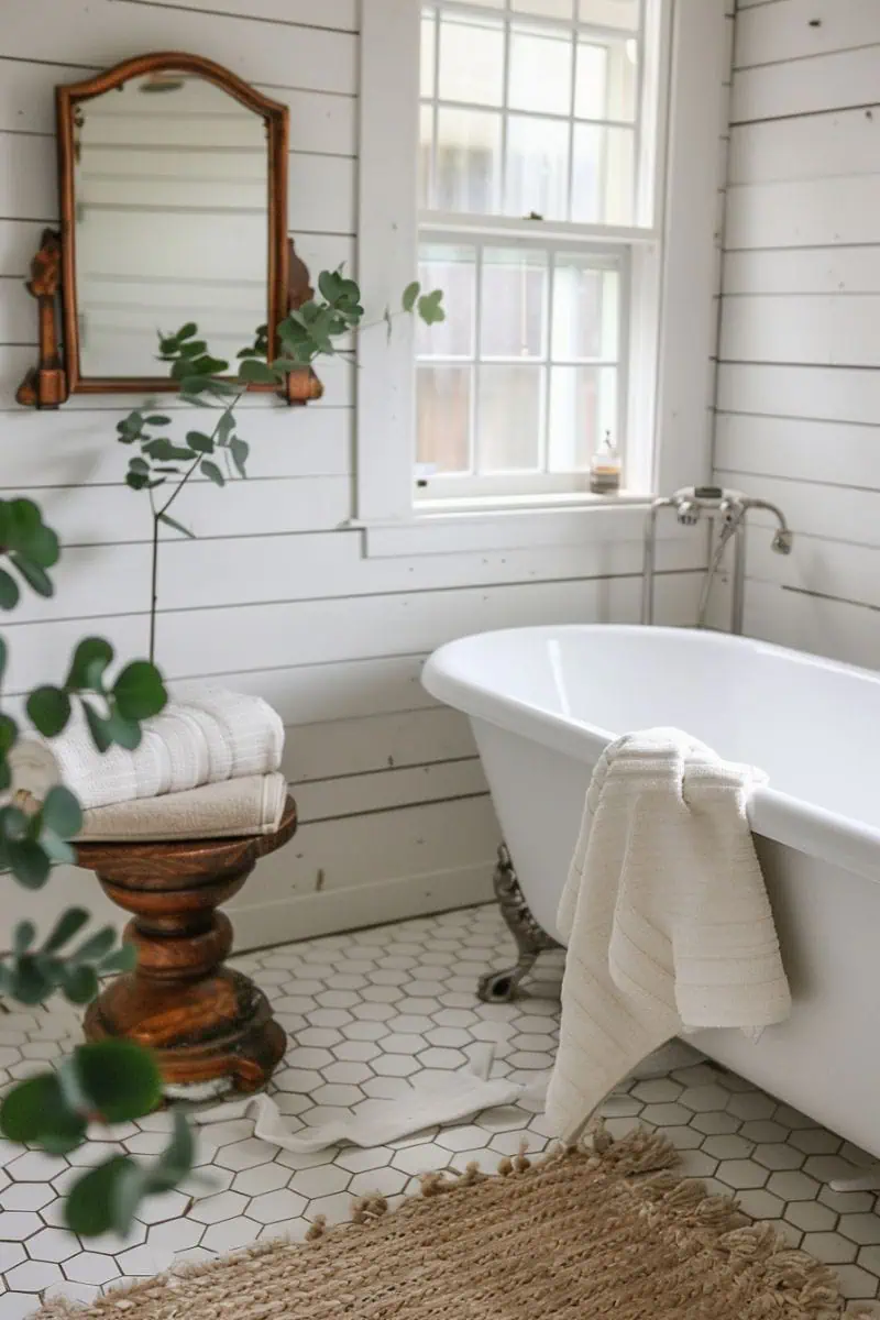 28 Inspiring Farmhouse Bathrooms - Restore Decor & More