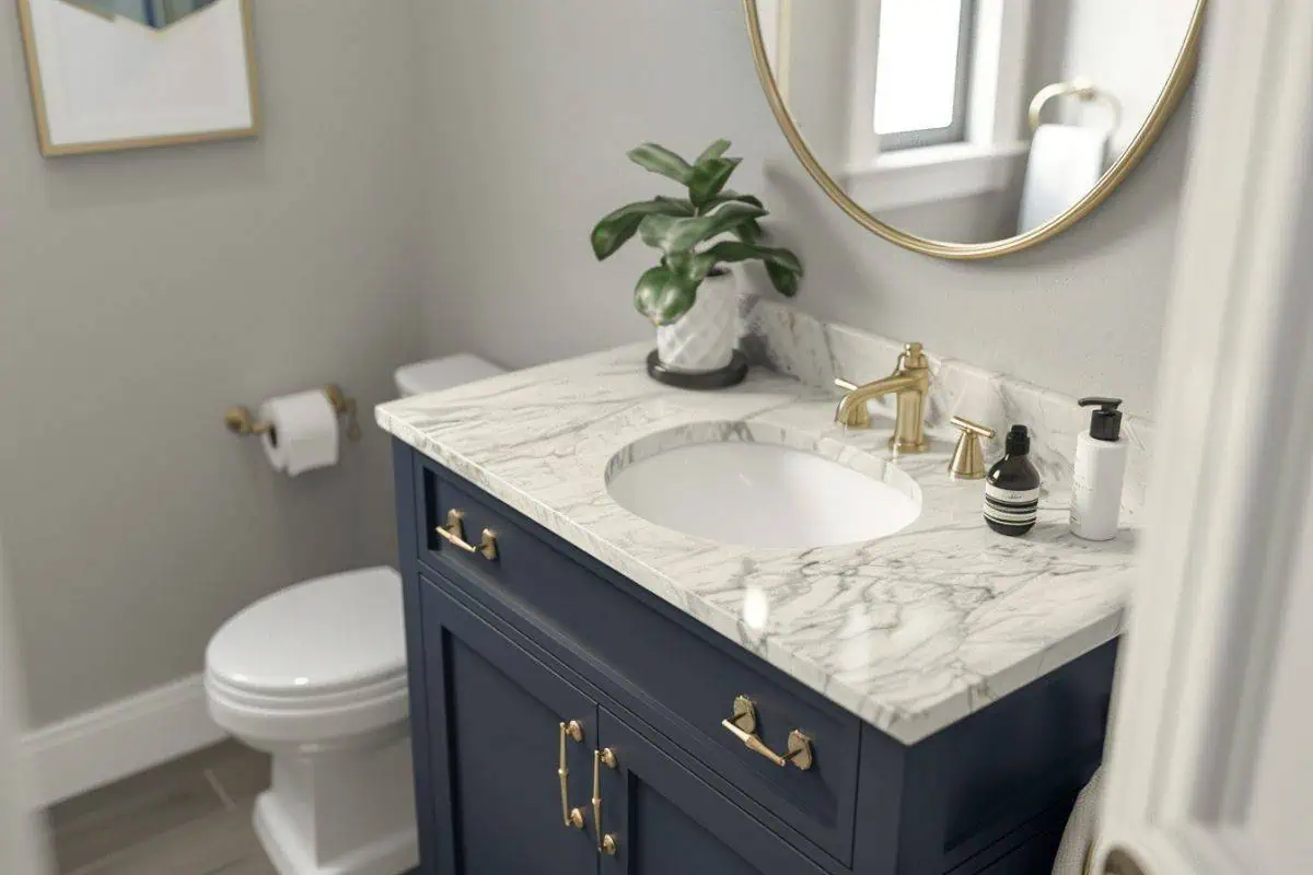 50+ Stunning Half Bathroom Transformations You Have to See! - Restore ...