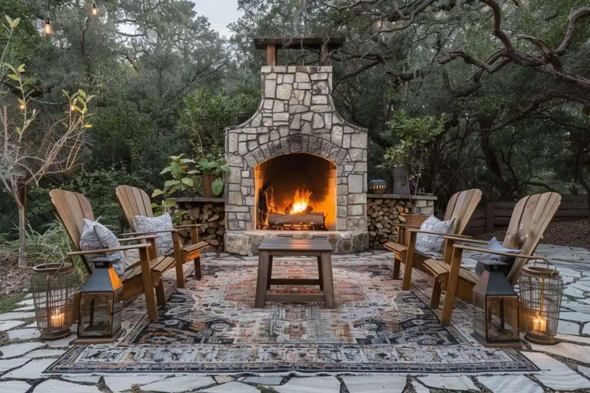 Transform Your Yard with These Amazing Backyard Fireplace Designs ...