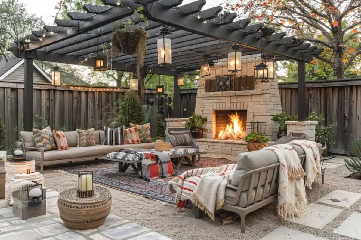 Transform Your Yard with These Amazing Backyard Fireplace Designs ...