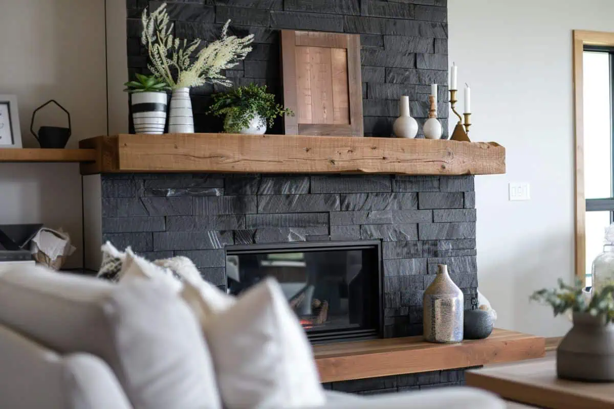20+ Elegant Black Fireplaces That Will Make a Bold Statement - Restore ...
