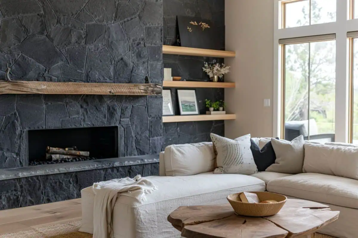 20+ Elegant Black Fireplaces That Will Make a Bold Statement - Restore ...