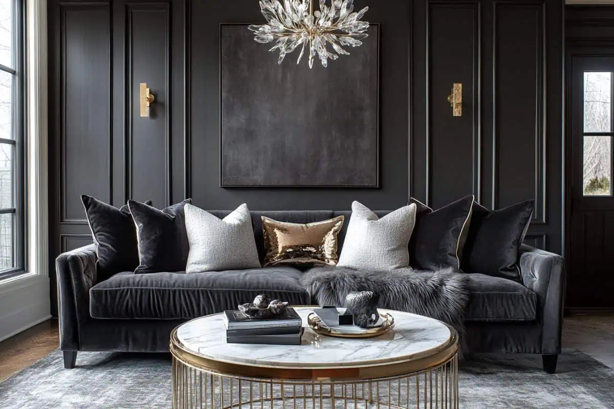25 Beautiful Grey Couch Living Rooms - Restore Decor & More