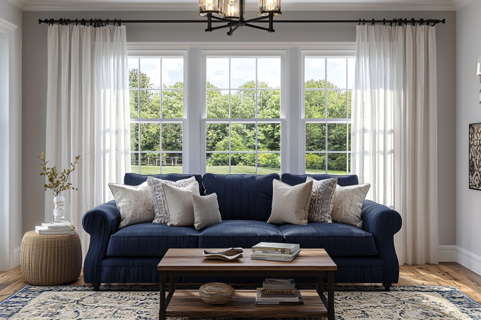 40+ Stunning Living Rooms with Blue Couches You'll Love - Restore Decor ...