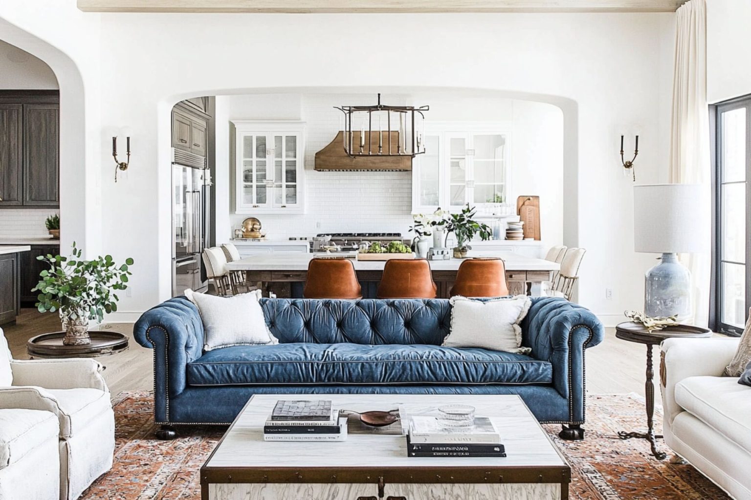 40+ Stunning Living Rooms with Blue Couches You'll Love - Restore Decor ...