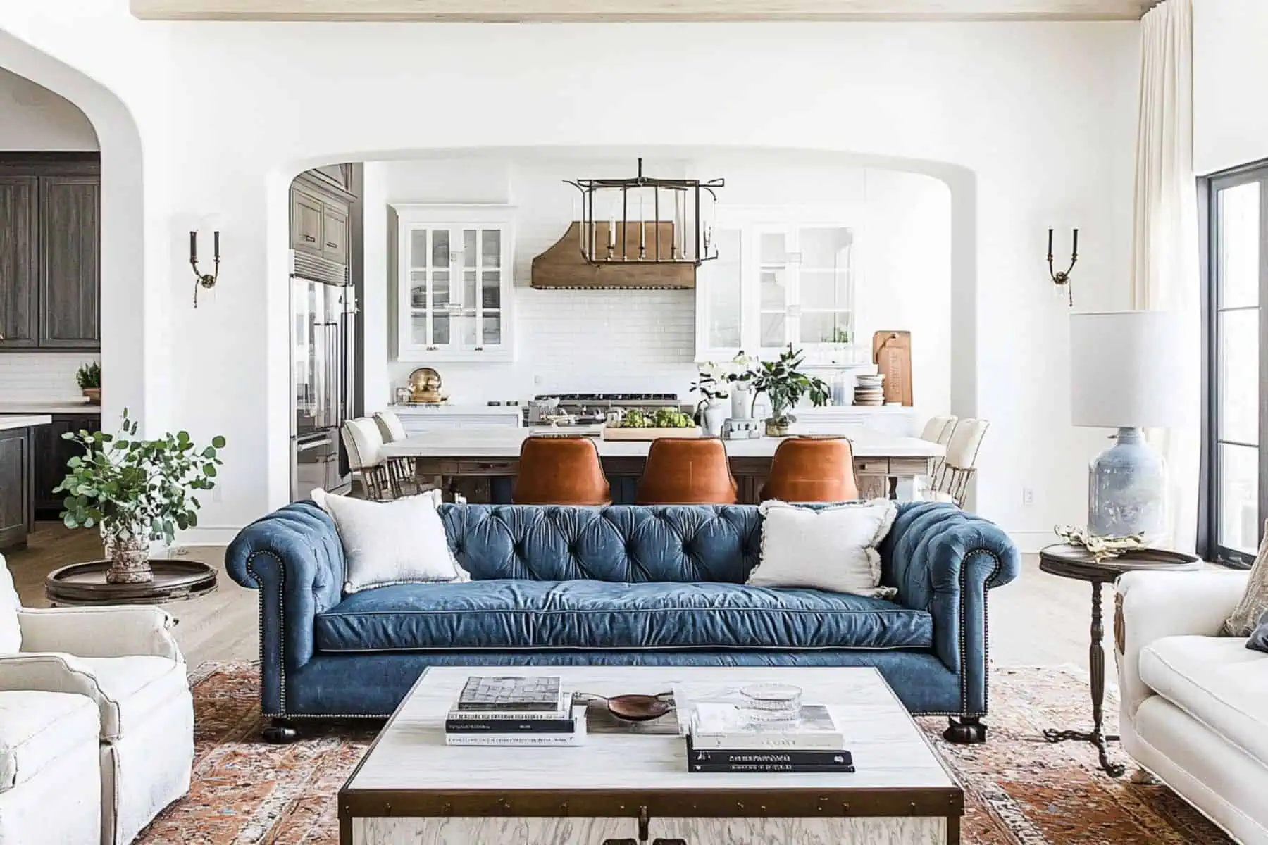 40+ Stunning Living Rooms with Blue Couches You'll Love - Restore Decor ...