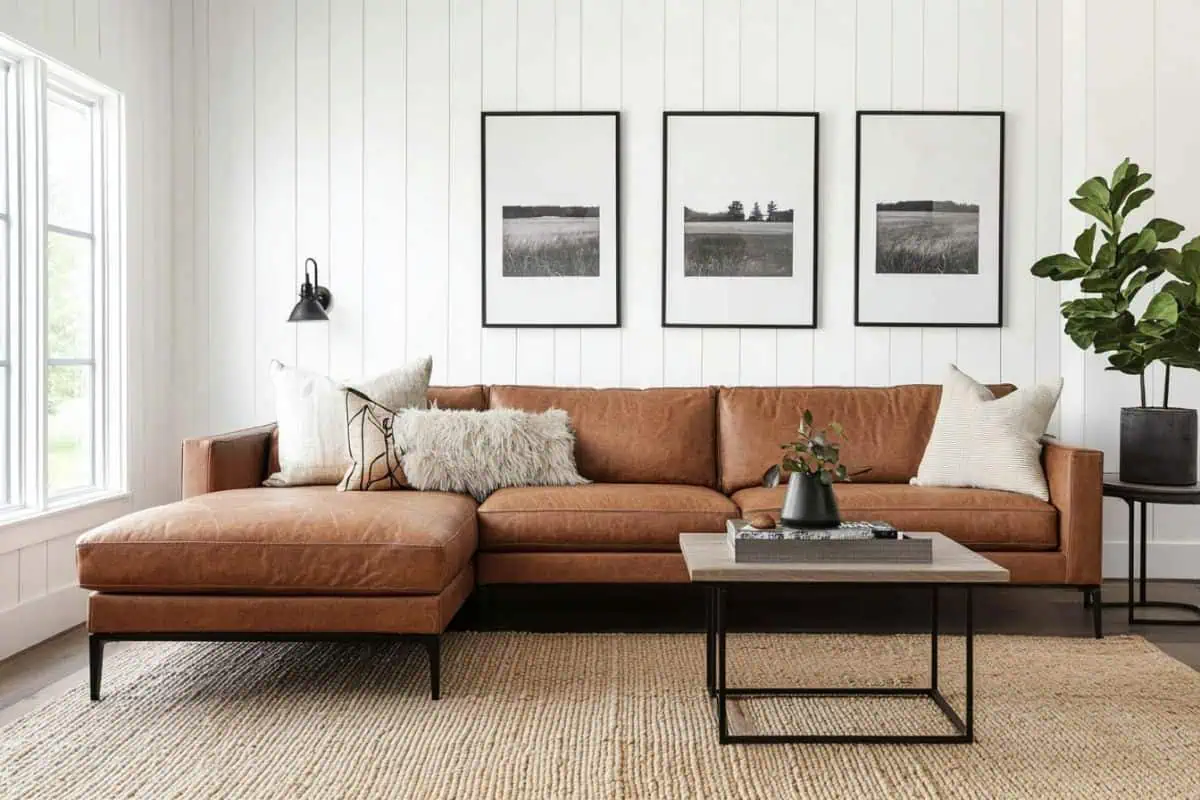 40+ Stunning Ideas to Style Your Brown Couch Living Room - Restore ...