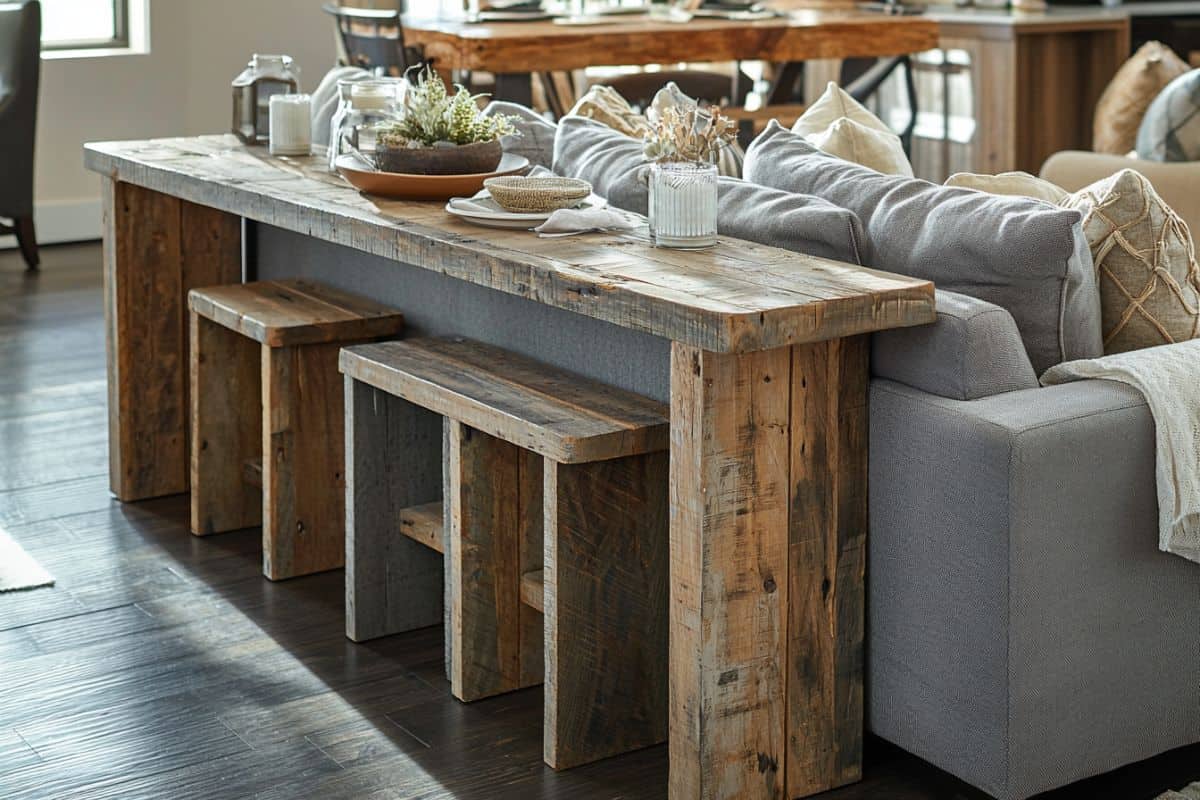 10 Reasons You’ll Love a Sofa Table Behind Your Couch - Restore Decor ...