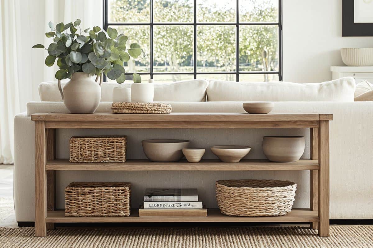 10 Reasons You’ll Love a Sofa Table Behind Your Couch - Restore Decor ...