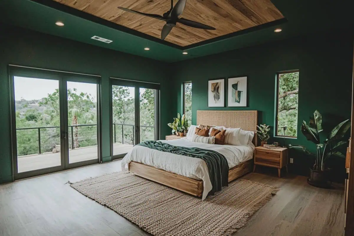 25+ Dark Green Bedrooms That Are Cozy and Chic - Restore Decor & More