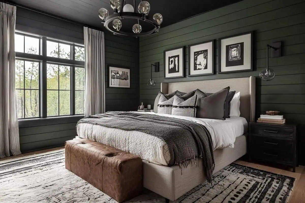 25+ Dark Green Bedrooms That Are Cozy and Chic - Restore Decor & More