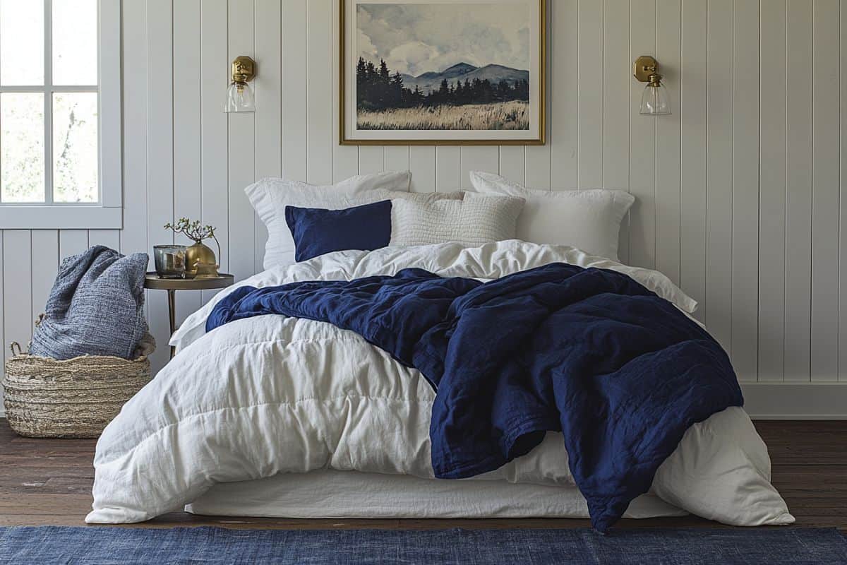 Navy Blue And Cream Bedrooms