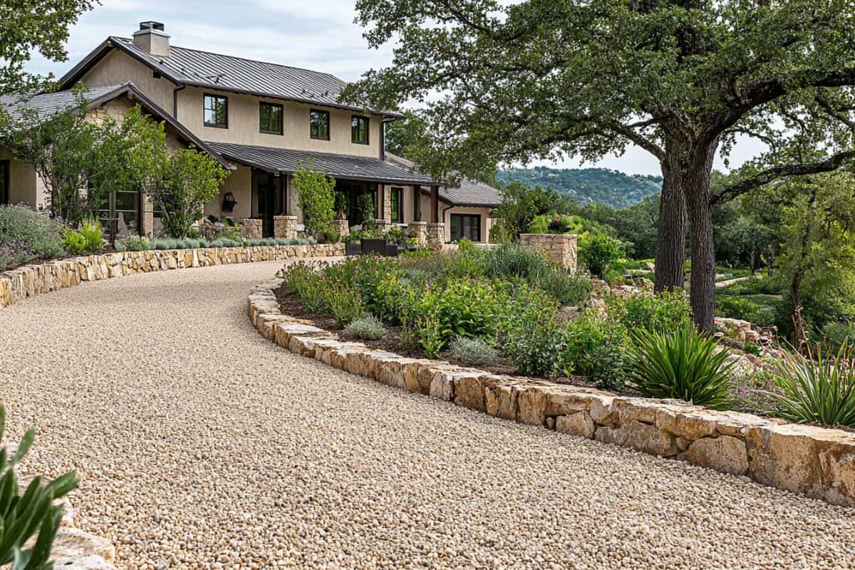 20+ Stunning Gravel Driveways That Will Instantly Boost Your Curb ...