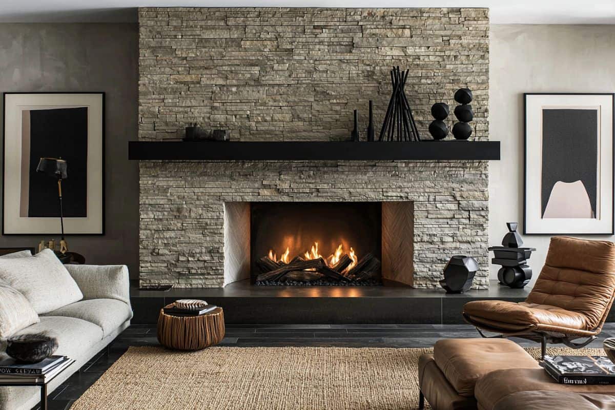 30 Stone Fireplaces That Make a Statement - Restore Decor & More