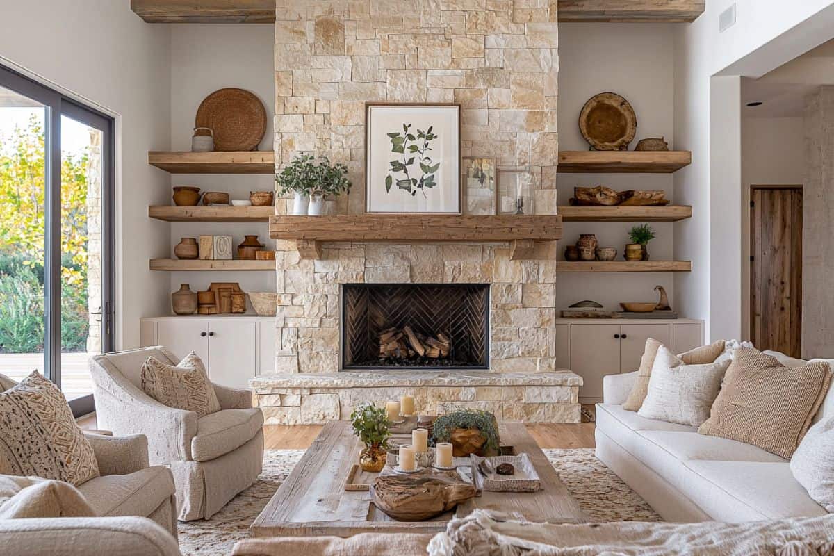 30 Stone Fireplaces That Make a Statement - Restore Decor & More