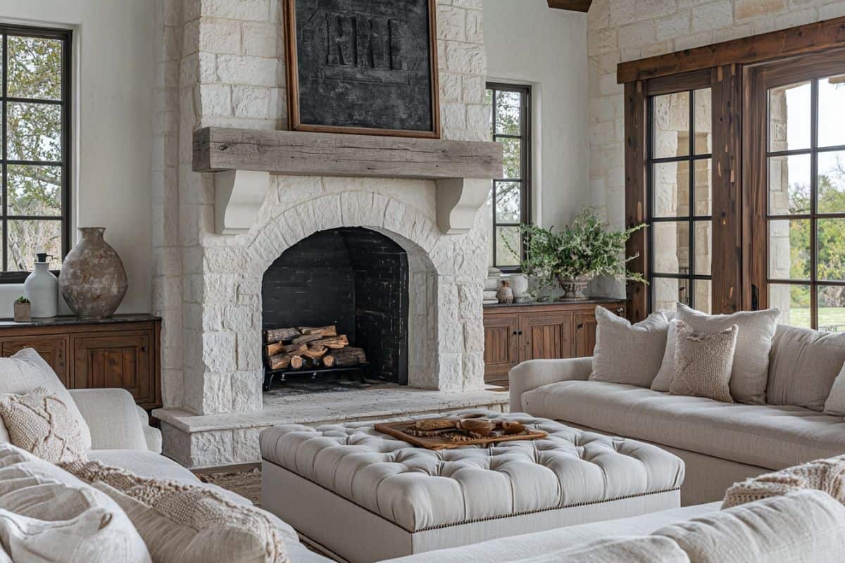 30 Stone Fireplaces That Make a Statement - Restore Decor & More