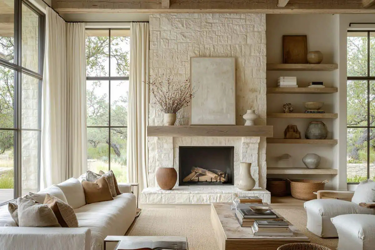30 Stone Fireplaces That Make a Statement - Restore Decor & More