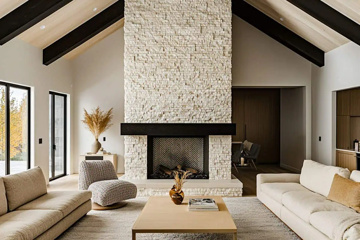 30 Stone Fireplaces That Make a Statement - Restore Decor & More