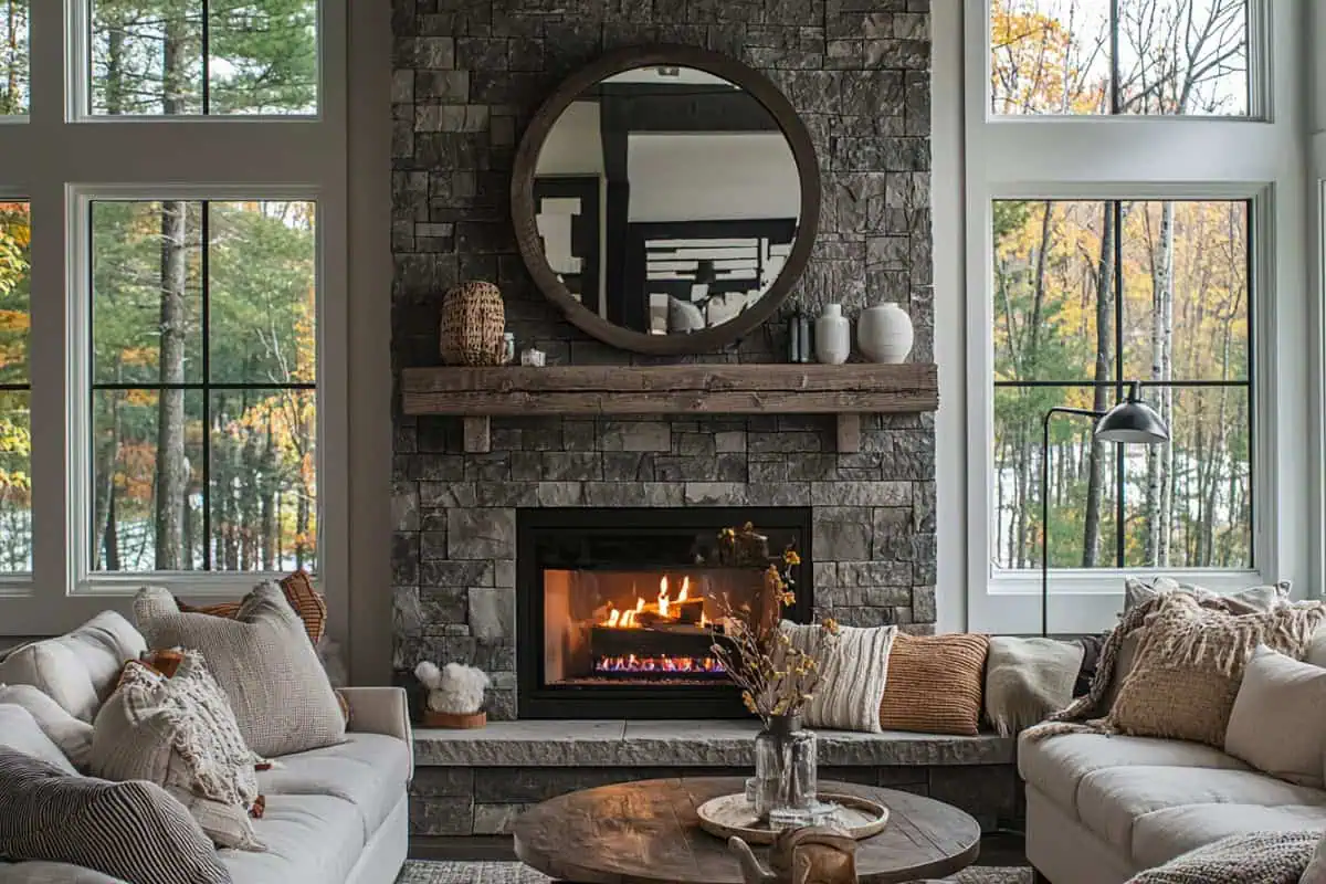 30 Stone Fireplaces That Make a Statement - Restore Decor & More