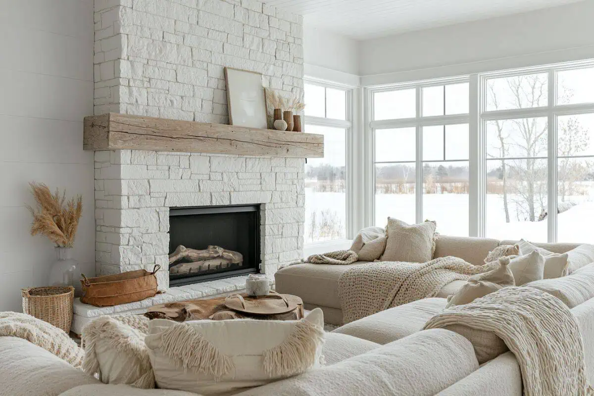 30 Stone Fireplaces That Make a Statement - Restore Decor & More