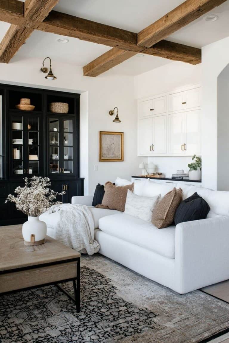 30 Stunning Black & White Living Room Designs - Restore Decor & More